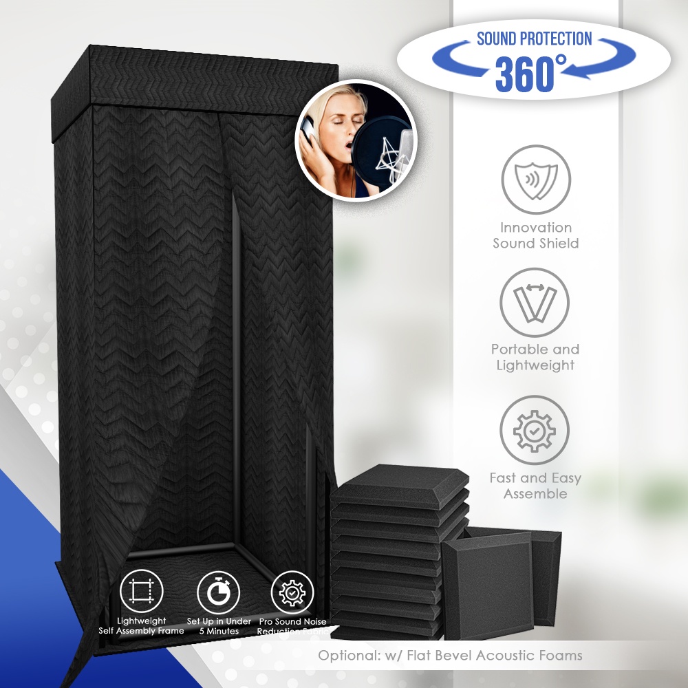Arrowzoom Sound Menyerap Studio Rakaman Pengasingan Booth Privasi ...