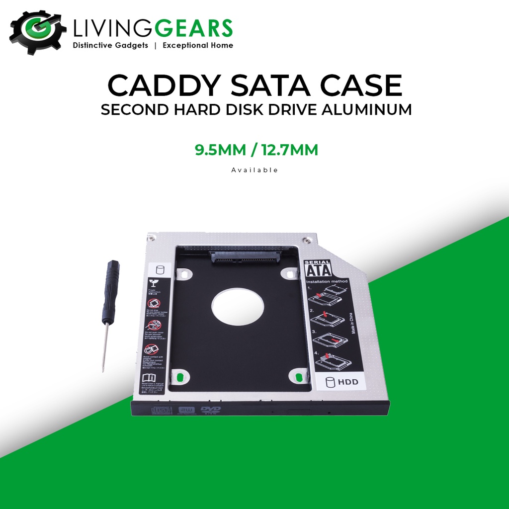 12.7MM / 9.5MM Aluminium Second Hdd Caddy | Shopee Malaysia