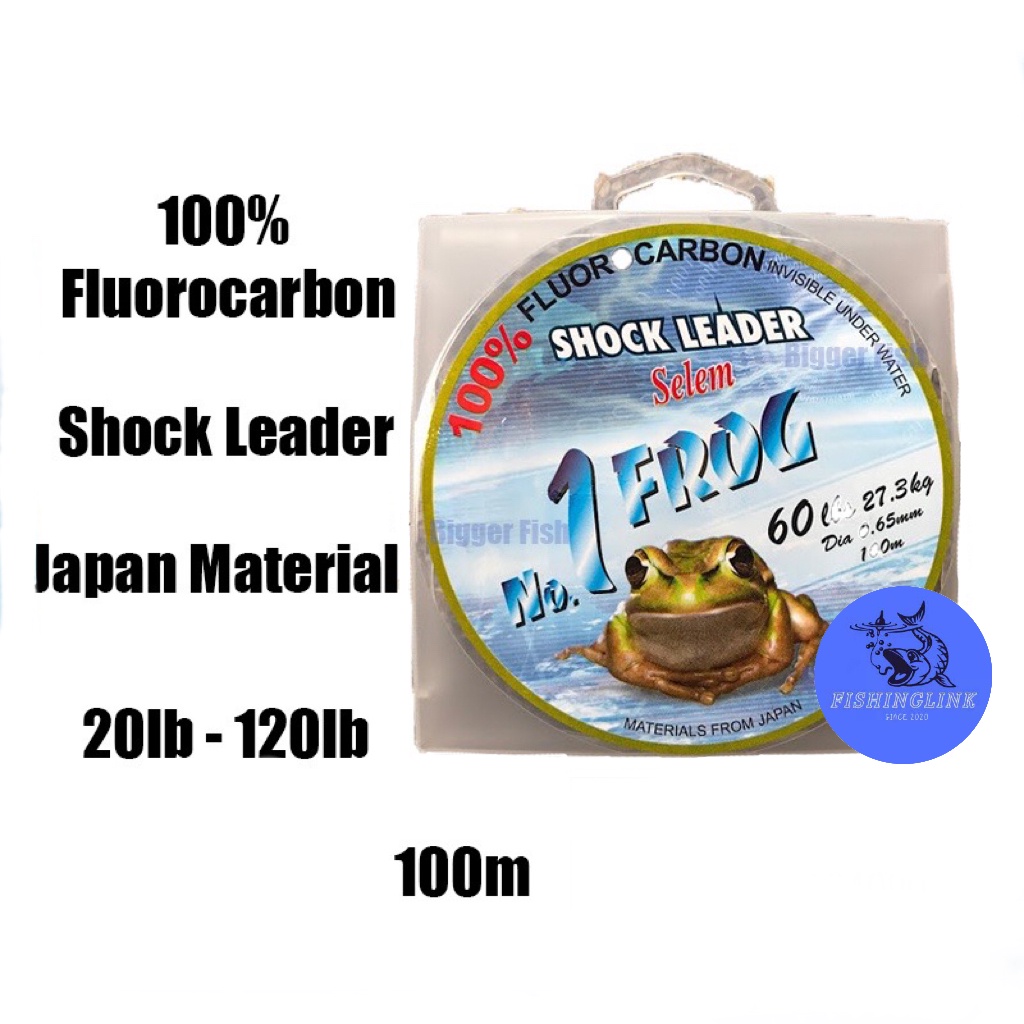 100% FLUOROCARBON INVISIBLE UNDER WATER SHOCK LEADER SELAM NO1 FROG ...