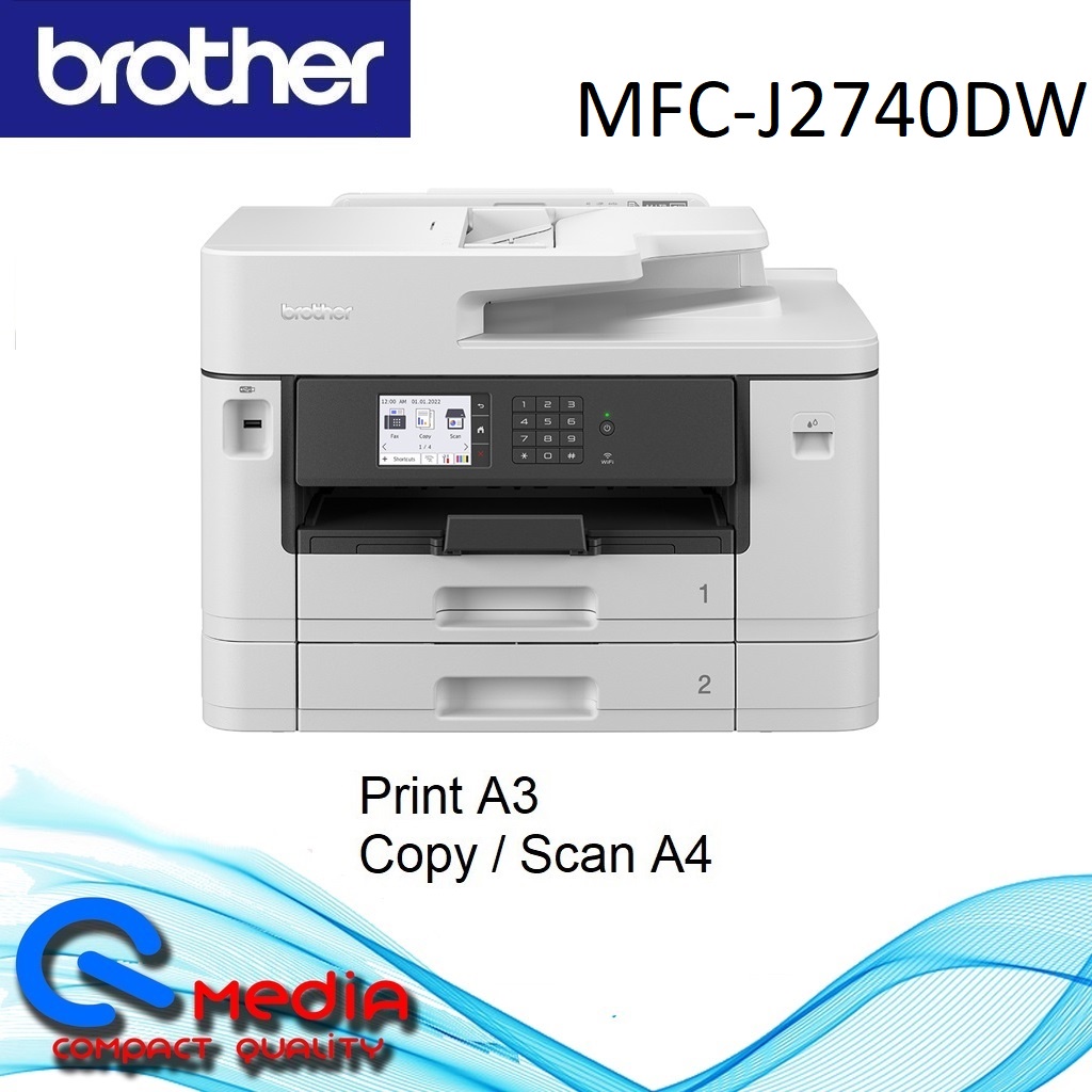 Brother MFC-J2740DW A3 All In One Wireless Colour Inkjet Printer | Auto ...