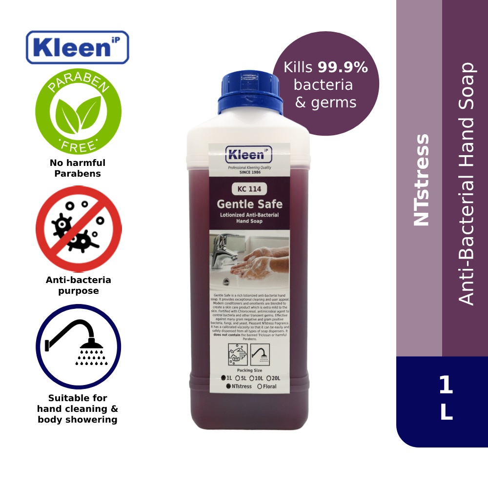 Kleen Gentle Safe Lotionized Anti-Bacterial Hand & Body Wash Soap (KC ...