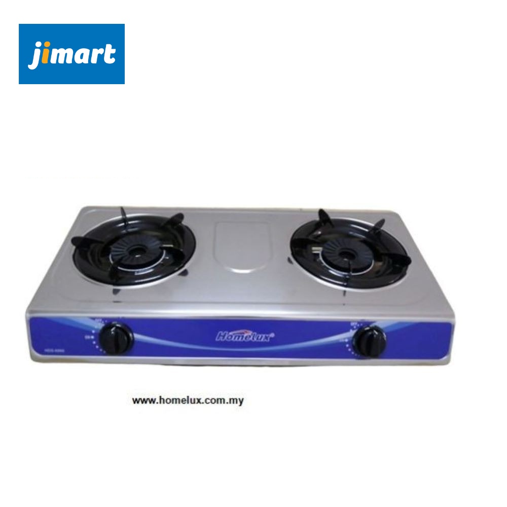 Jimart S/S Double Gas Stove Homelux Stainless Steel Double Gas Stove ...