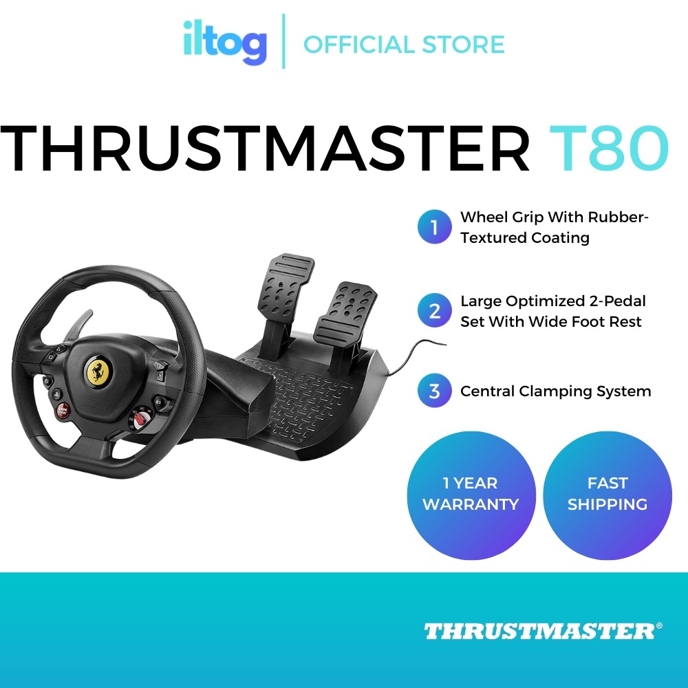 Thrustmaster T80 FERRARI 488 GTB EDITION for PS5 / PC / PS4 (1 Year ...