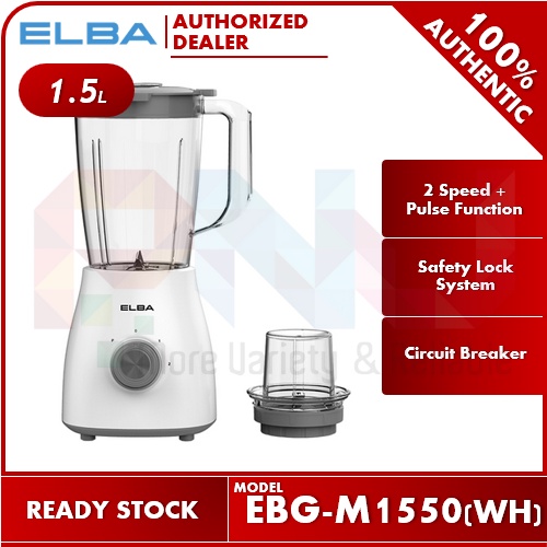 Elba 500W Blender with Mill EBG-M1550 (WH) | Shopee Malaysia