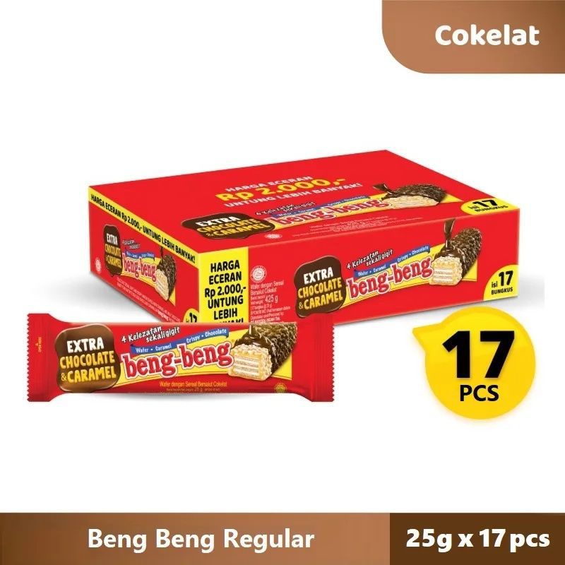 Beng-beng 1 box Contains 17 Packs Of beng ragular bengbeng | Shopee ...