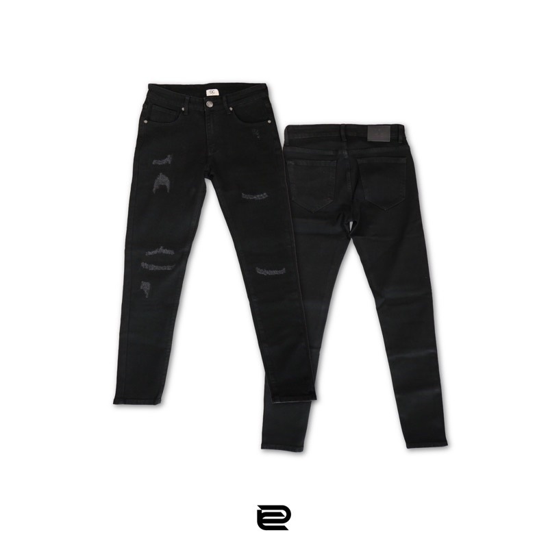 DC CLOTHING DISTRESSED PATCH JEANS(BLACK) | Shopee Malaysia