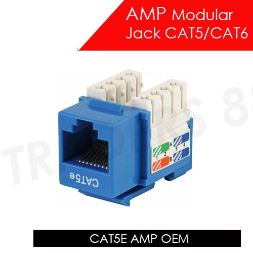 Commscope Cat5E Keystone Jack Modular Jack SL-Series RJ45 AMP | Shopee ...