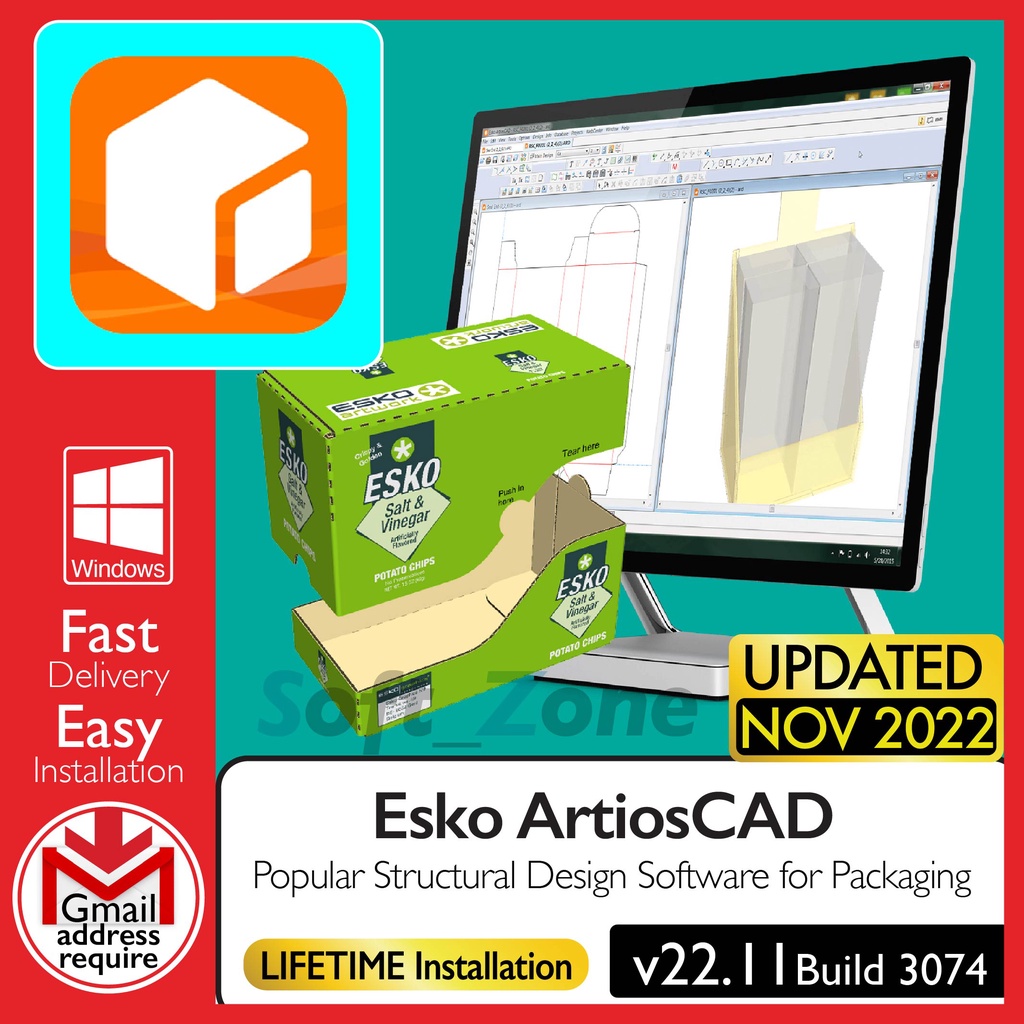 Esko ArtiosCAD 22.11 Build 3074- Popular Structural Design Software for Packaging [WINDOWS x64 ...