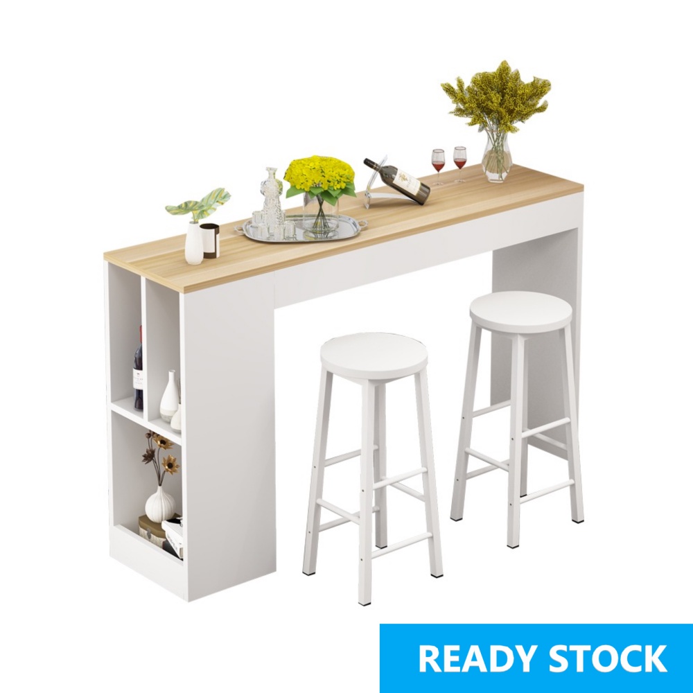 【Living Room】Bar Table Cabinet Counter Meja Bar Kitchen Dining Table ...