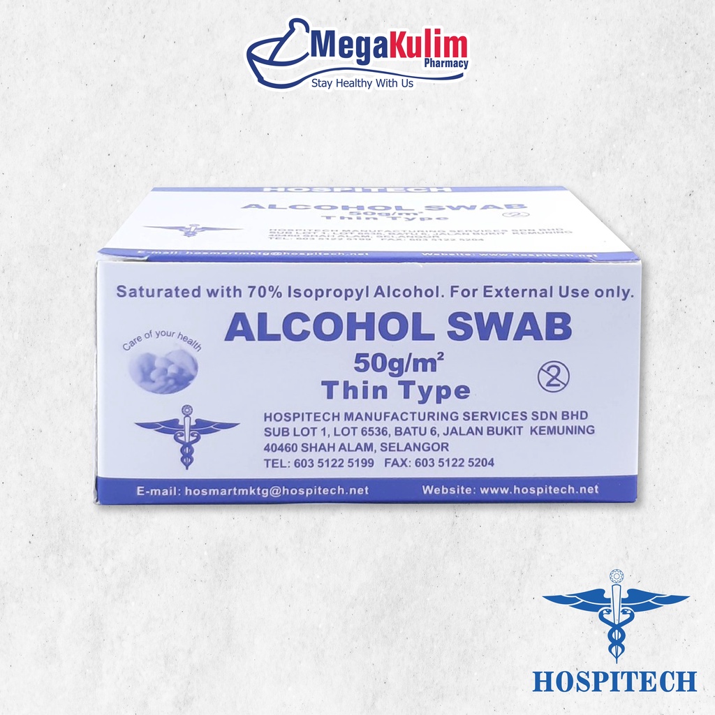 Hospitech Alcohol Swab 100pcs | Shopee Malaysia