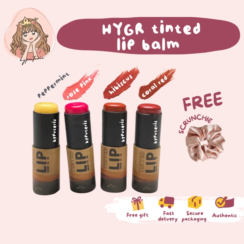 HYGR NATURAL TINTED LIP BALM | Shopee Malaysia