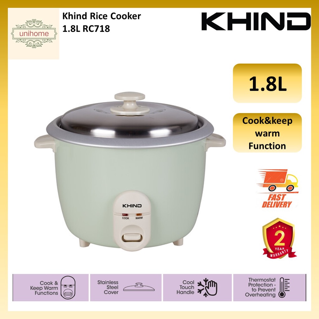 Khind Rice Cooker RC718 (1.8L) | Shopee Malaysia