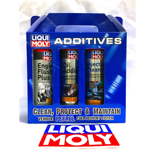 LIQUI MOLY 3-in-1 Additive Set 300ml (Fuel Injection Cleaner/Engine Flush Plus/Oil Additive ...