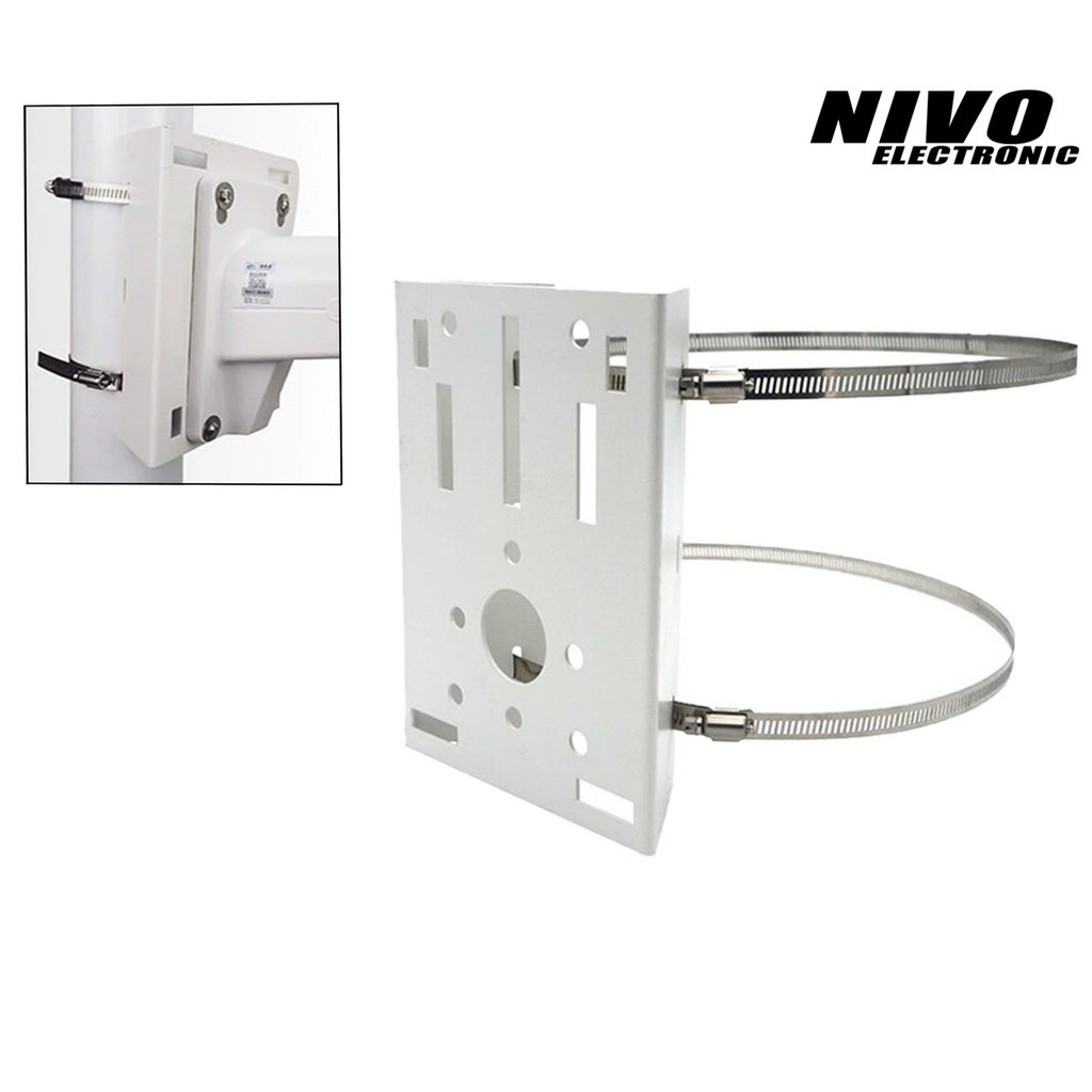 Outside CCTV Camera Iron Hoop Bracket Video Surveillance Pole Mounting ...