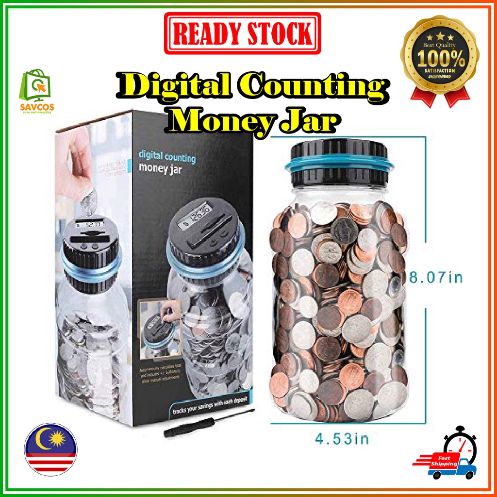 Cute Tabung Budak TABUNG DIGITAL Coin Bank malaysia syiling Clear ...