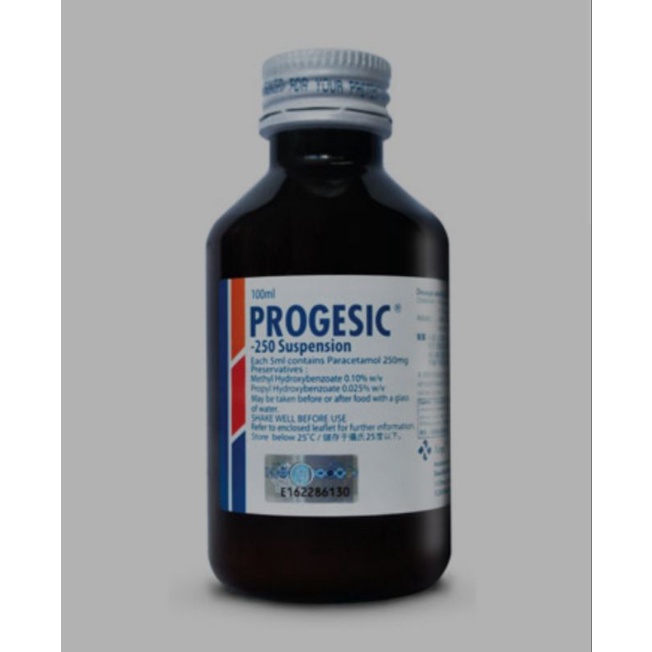 Progesic 250MG/5ML PCM Suspension 100ML (ubat Demam) | Shopee Malaysia