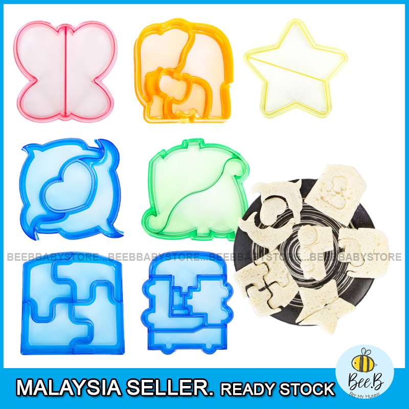 DIY Creative Toast Cutter Sandwich Mold Dolphin Cartoon Bread Mold ...