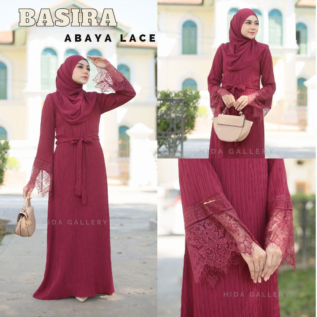 ABAYA BASIRA ( IRONLESS ) JUBAH DRESS ARAB STYLE . PLUS SIZE MUSLIMAH ...