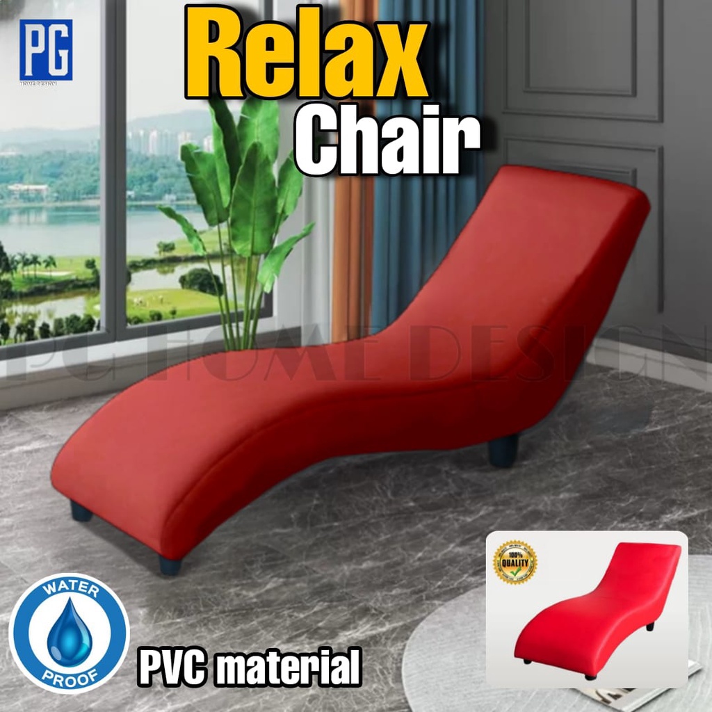 PG HOME:-PU Leather MC Relax Chair | Shopee Malaysia