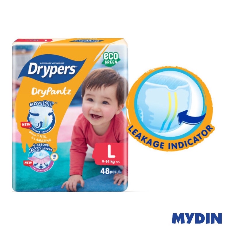 Drypers Wee Wee Dry Pants L Single Pack. | Shopee Malaysia