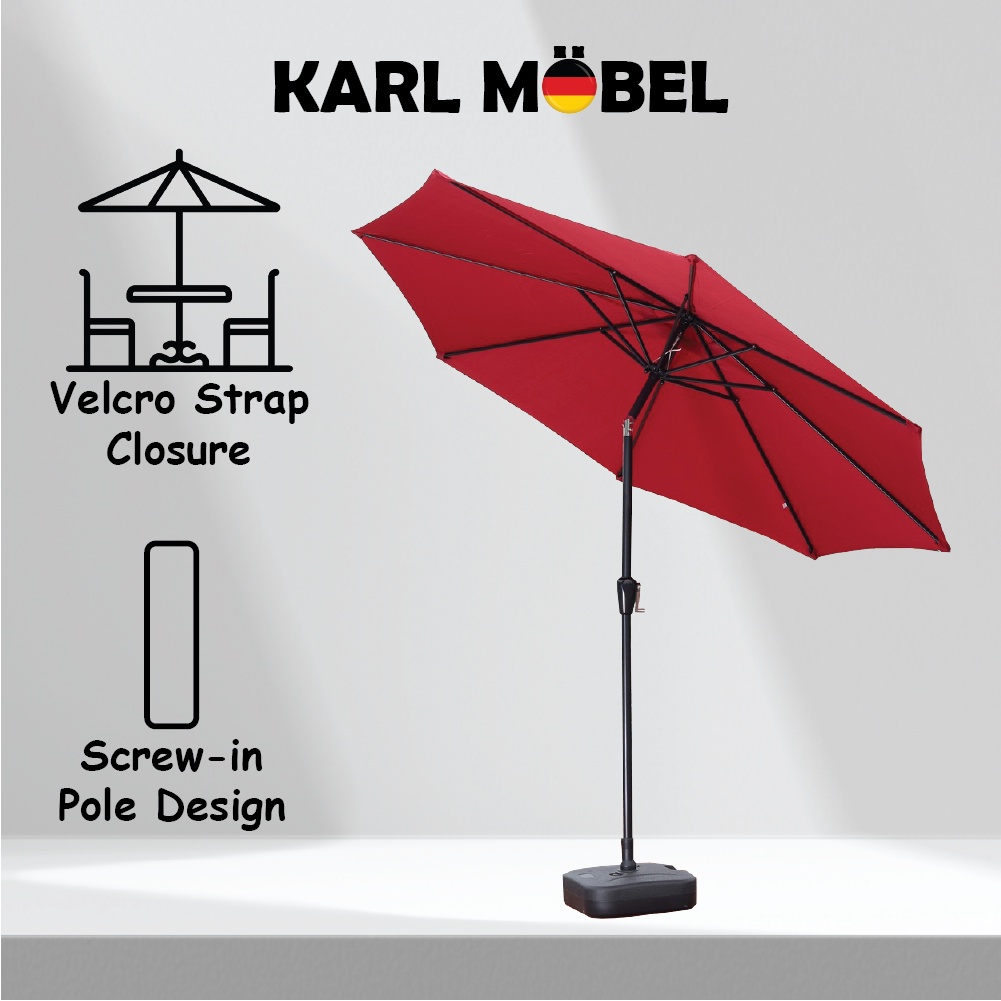 Payung meja Garden Umbrella Outdoor payung taman Patio Big Umbrella ...