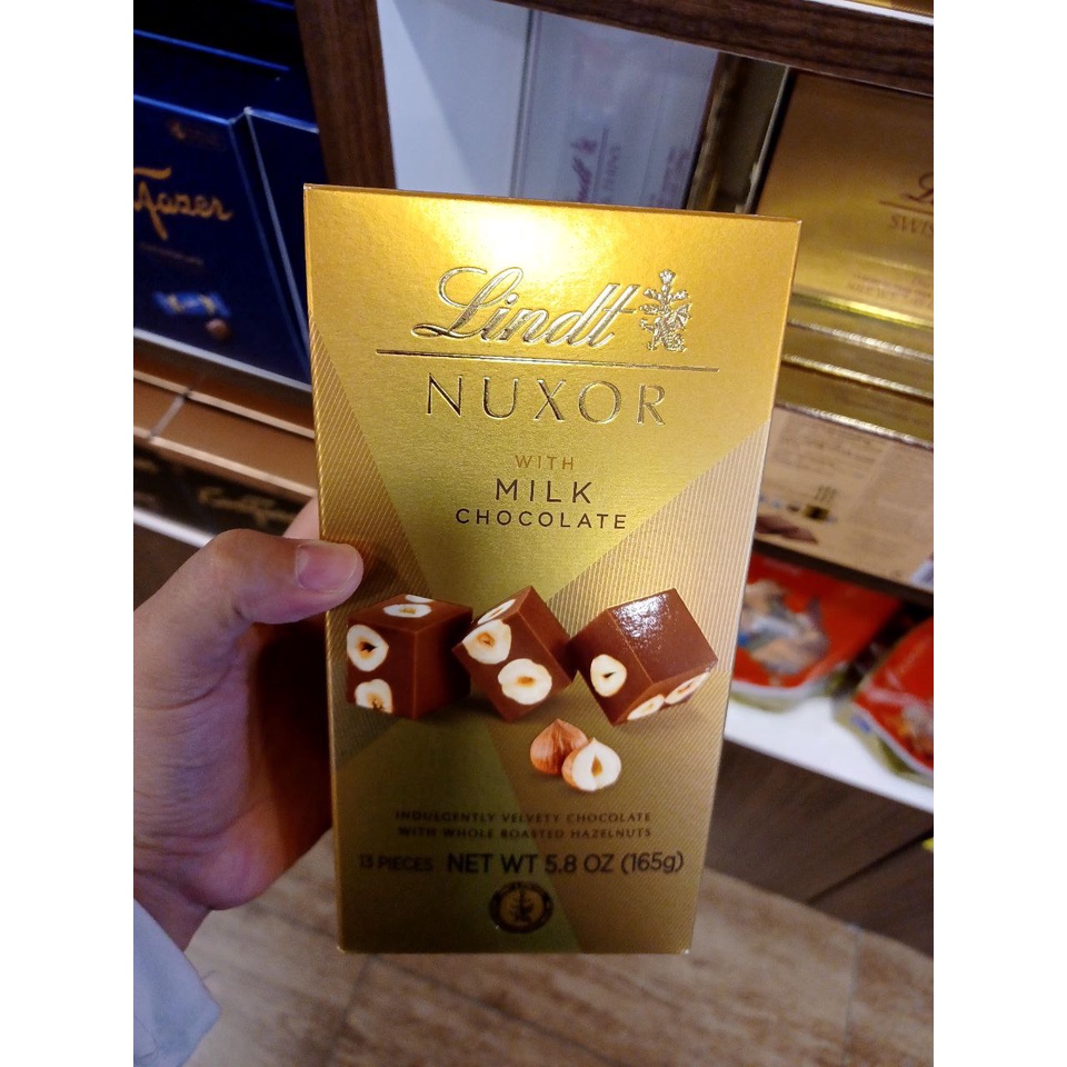 LINDT NUXOR WITH MILK CHOCOLATE 165G | Shopee Malaysia