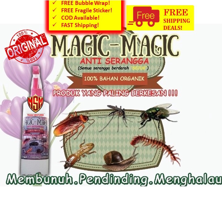 Magic Magic Spray Organik Anti Serangga Insecticide 500ml | Shopee Malaysia