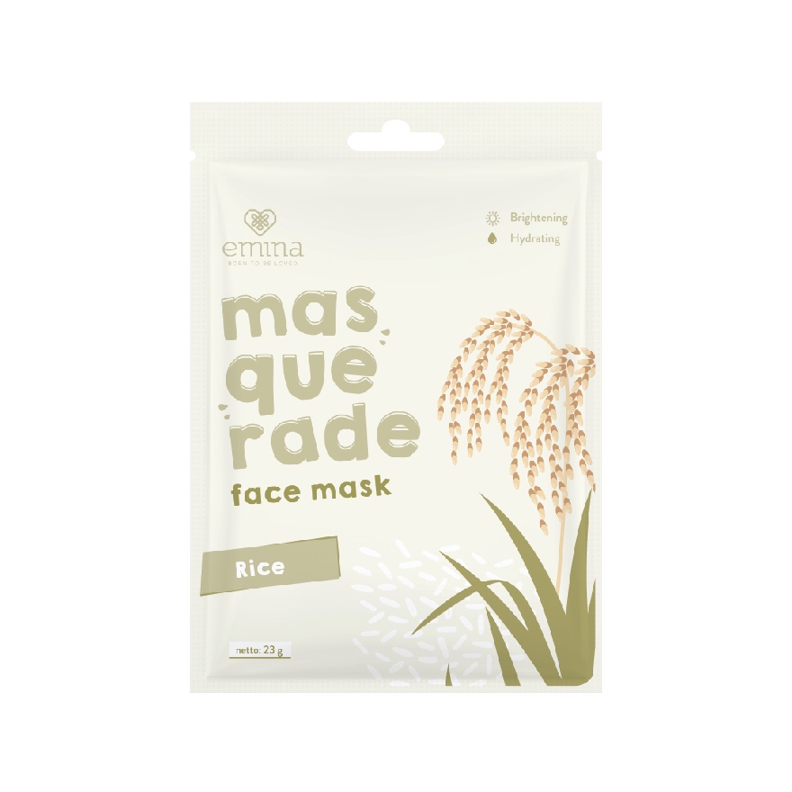 Emina Masquerade Face Mask Rice 23g | Shopee Malaysia
