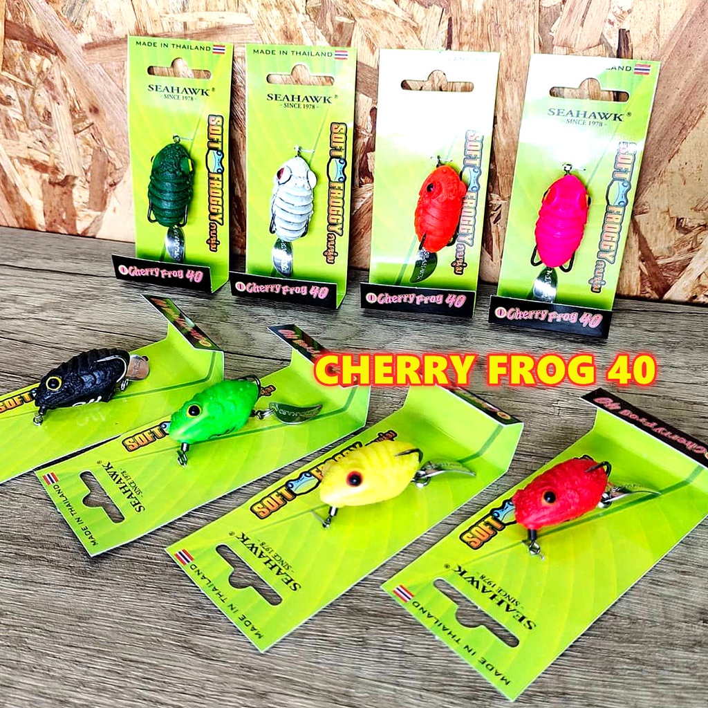  READY STOK SEAHAWK CHERRY FROG 40 SOFT FROG 40MM 5G KILLER TOMAN