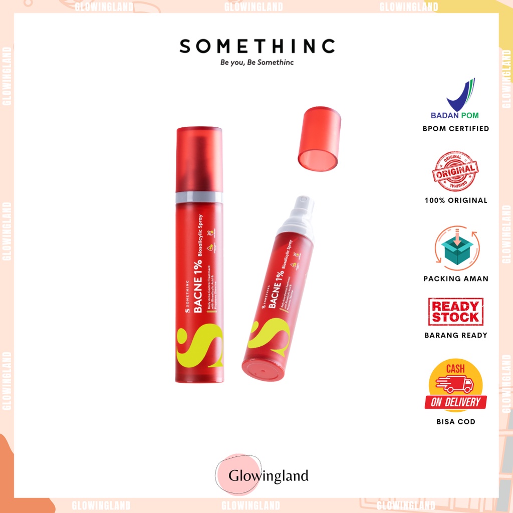 Somethinc Bacne 1% Biosalicylic Spray - Body Acne & Back Acne Spray ...