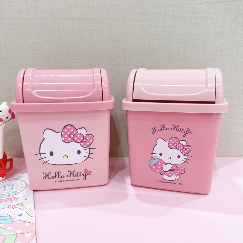 Sanrio Thailand Moshi Moshi Hello Kitty Small Waste Bin Desktop Trash ...