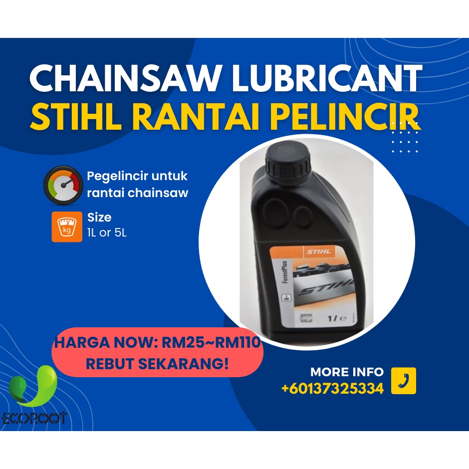 ECOROOT:100%ORIGINAL STIHL ForestPlus Chain Oil - Minyak Rantai Stihl ...
