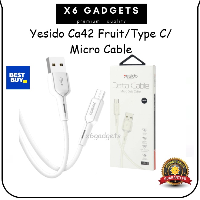 [ READY STOCK ] YESIDO CA42 FRUIT TYPE C MICRO CABLE 1M DATA CABLE 2.4A ...