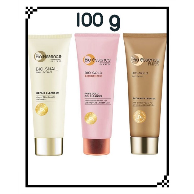 Bio Essence 24K Gold CLEANSER /BIO ROSE GEL Cleanser/ bio snail ...