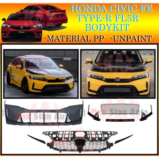 HONDA CIVIC FE TYPE R FL5R FL5 FRONT BUMPER CIVIC RS RS SPEC E SPEC V ...