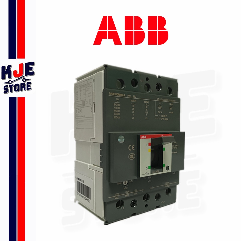 ABB-P2C250-3P/200A 1SDA116325R1 ABB P2C 250 TMD 200-2000 3p F F | Shopee Malaysia