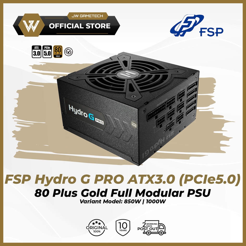 FSP Hydro G PRO ATX3.0 (PCIe5.0) 80 Plus Gold Full Modular - Hydro G Pro 850W | Hydro G Pro ...
