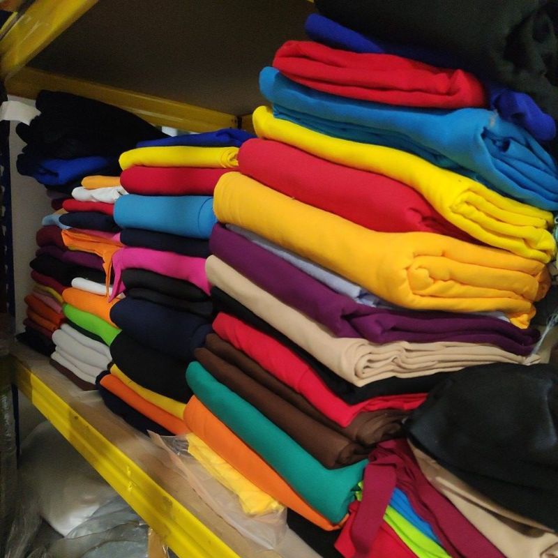 KAIN REMNANT PLAIN/ TETRON COTTON PLAIN/KNIT PLAIN | Shopee Malaysia