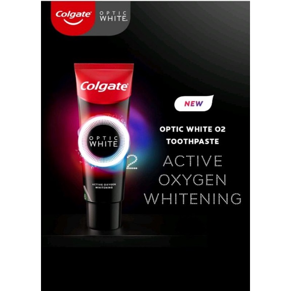 Colgate Optic White O2 Oxygen Whitening Toothpaste 85g | Shopee Malaysia