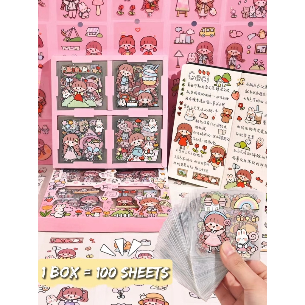 Aki Cute Inventor Stickers/ Aki Colourful Paradise Stickers/ Aki PET ...