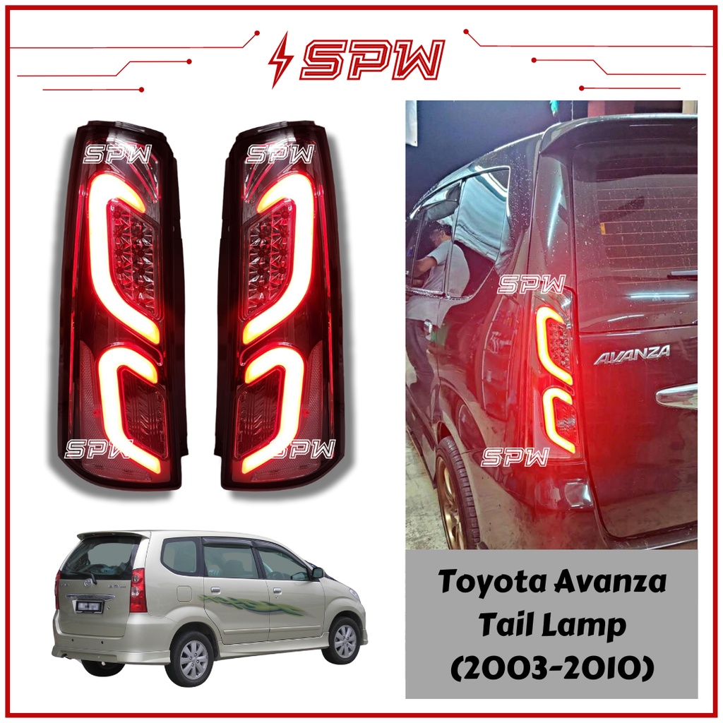 Toyota Avanza Tail Lamp Tail Light (2003-2010) LED Taillamp Taillight ...
