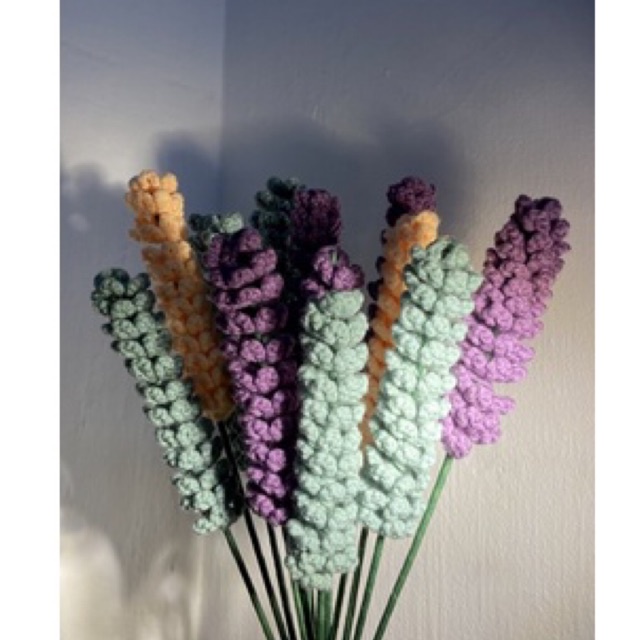 Lavender Crochet / Bunga Lavender / Crochet Flower Bouquet / Bunga ...