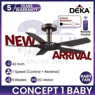 DEKA CONCEPT 1 BABY 42Inch 5 Blades 7 Speed Forward + Reverse DC Motor ...