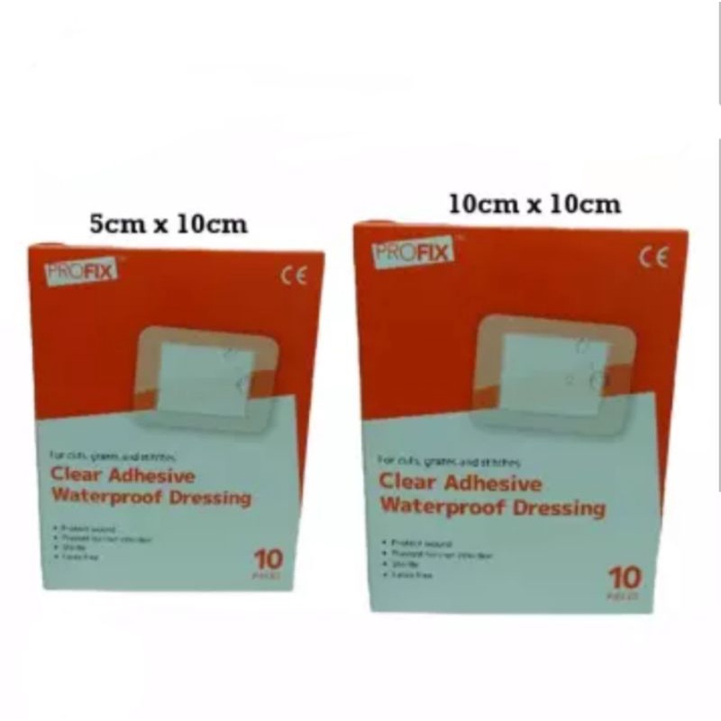 Profix Clear Adhesive Waterproof Dressing 10 Pieces | Shopee Malaysia