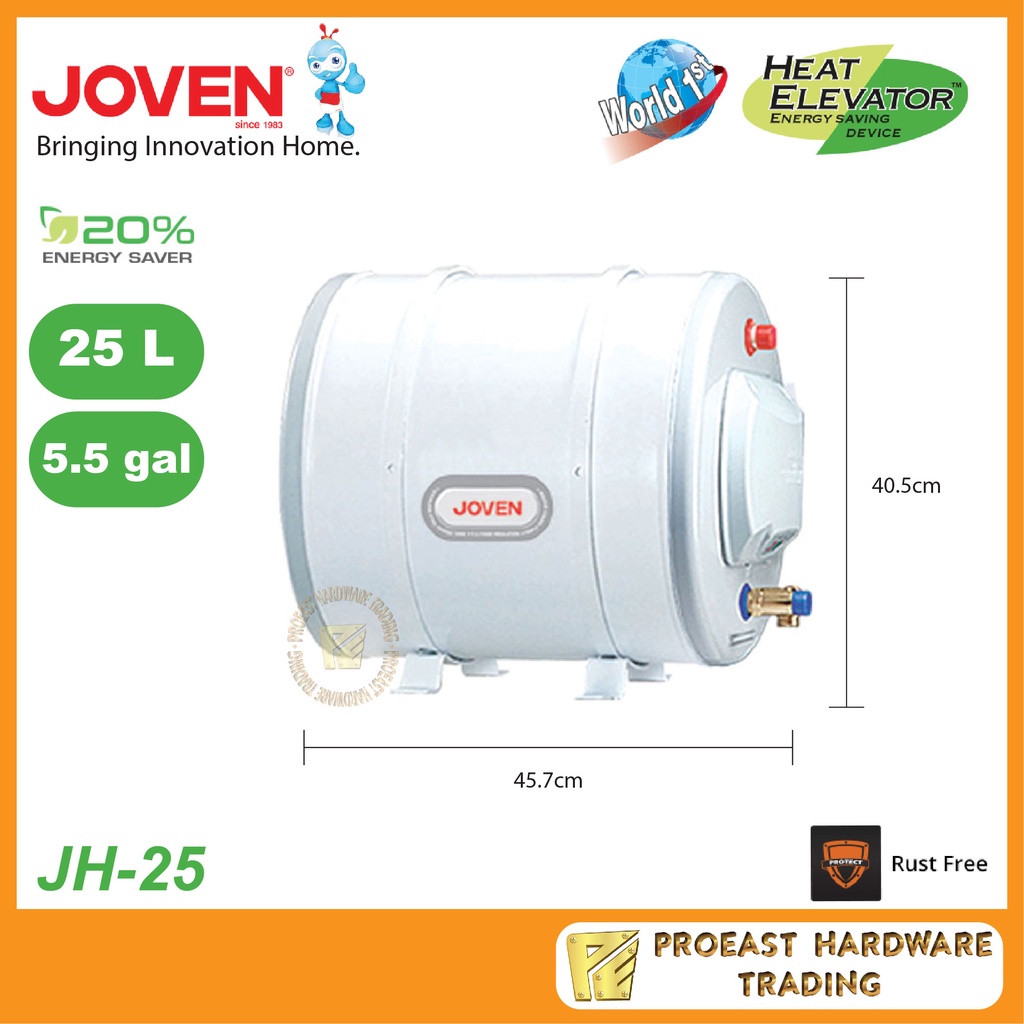 Joven [ JH-25 ] 25L (5.5gal) Isolation Barrier Instant Water Heater ...