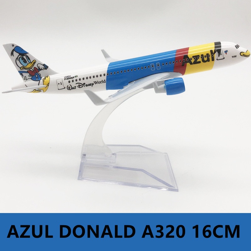 Azul Airbus A320 Neo with Donald Duck Cargo Passenger Diecast Aeroplane ...
