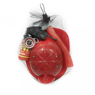 Fireman Helmet Set Toys Pretend Play Occupation Role Cosplay Fire ...