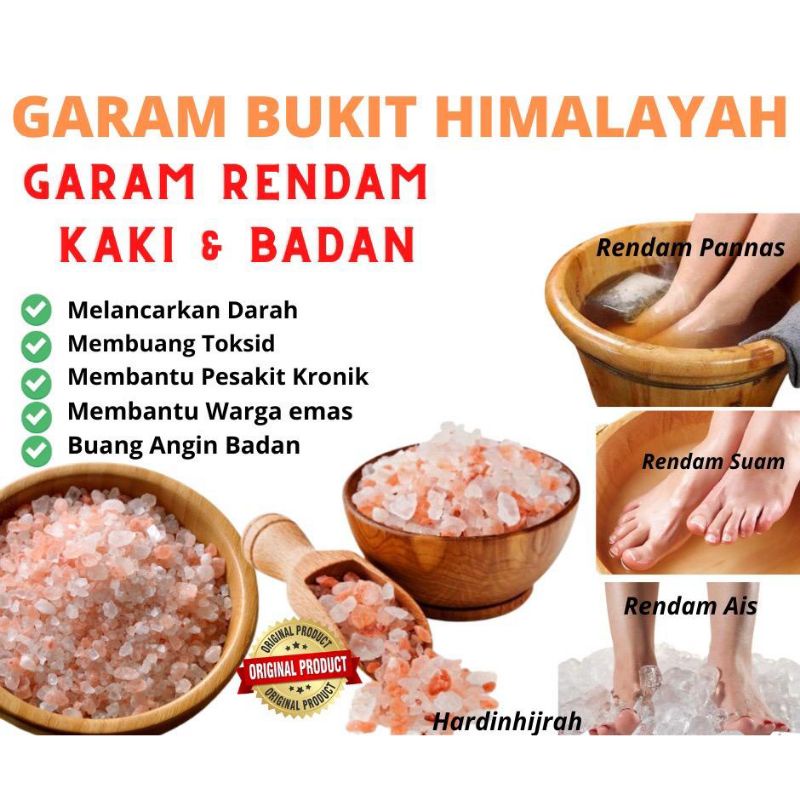 NEW STOCK 100%TERBAIK GARAM BUKIT UNTUK RENDAMAN KAKI (STOCK BARU ...