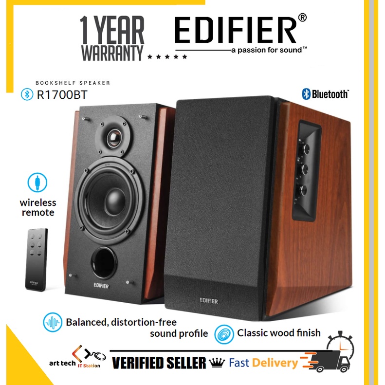 EDIFIER R1700BT 2.0 Bluetooth High Quality Bookshelf Studio Speakers ...