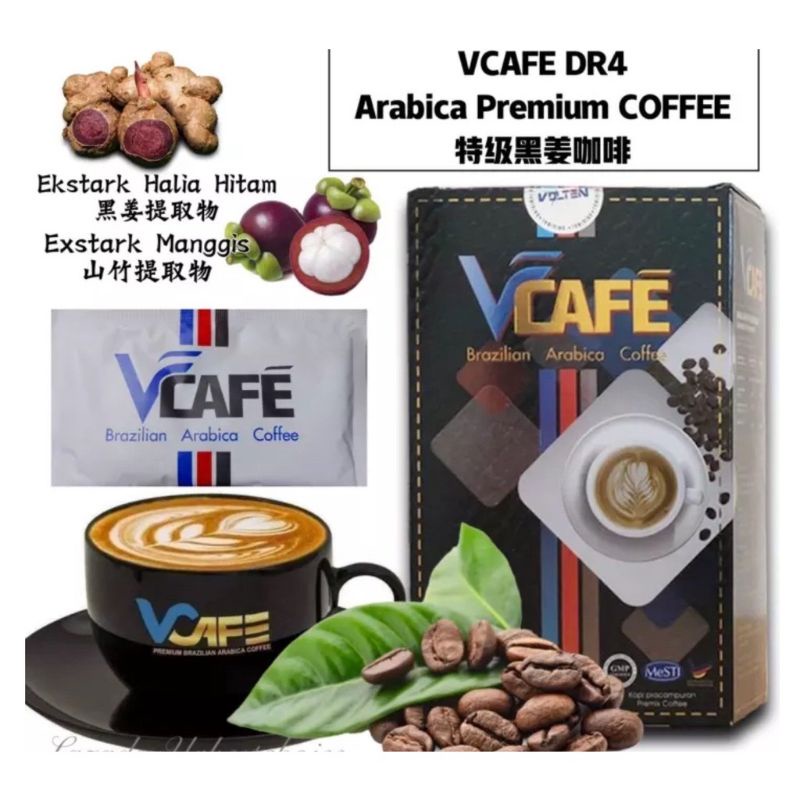 original hq/vcafe/volten vcafe brazilian arabica cofee/kopi/kunyit ...